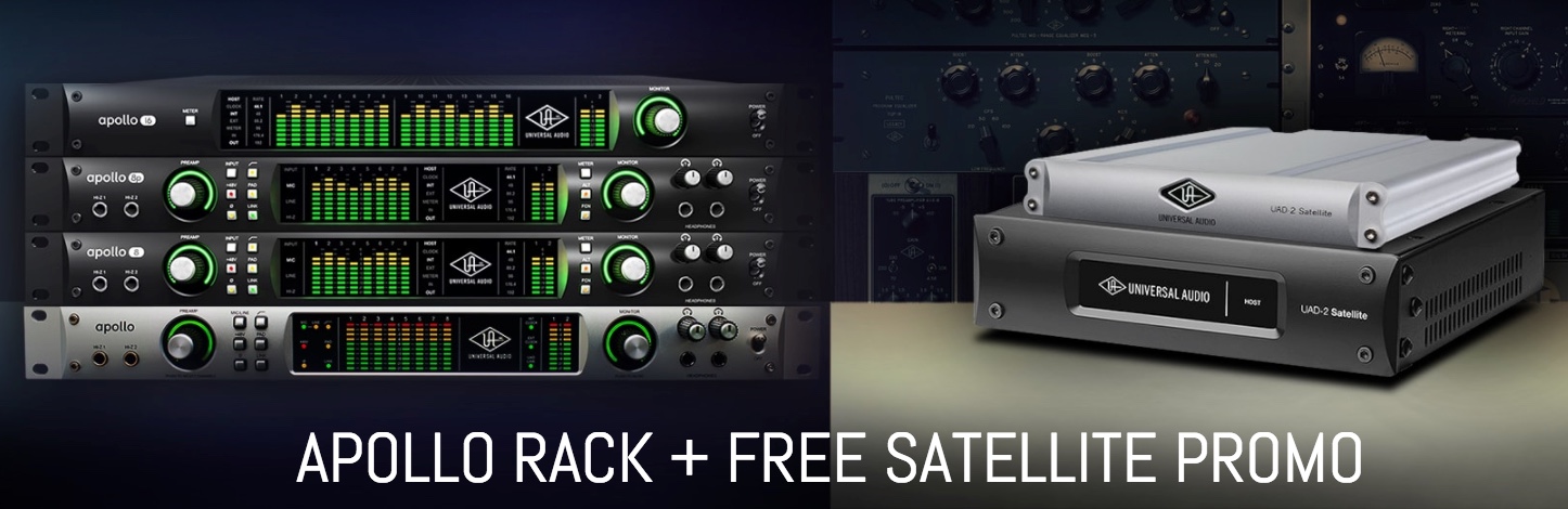 Gratis UAD-2 Satellite bij aanschaf van Apollo Rack - Studio De Dijk